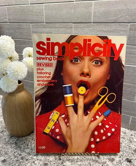 VINTAGE 1972 SIMPLICITY Sewing Book-Revised Plus Tailoring, Crochet ...