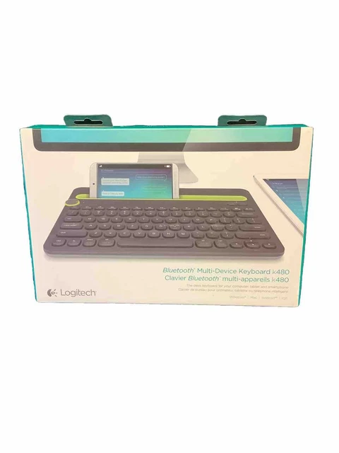 LOGITECH K480 WIRELESS Multi-Device Keyboard Bluetooth Black $24.42 ...