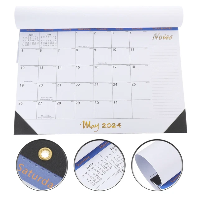 5 COUNT CALENDRIER De Planification Du Avec Facilité Anglais Mural EUR ...