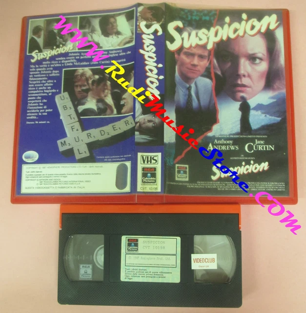 VHS FILM SUSPICION 1987 Anthony Andrews Jane Curtin RCA CVT 10198 (F157 ...