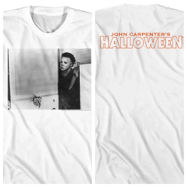 JOHN CARPENTERS T-SHIRT Halloween 2 Side Around The Corner Horror Movie ...