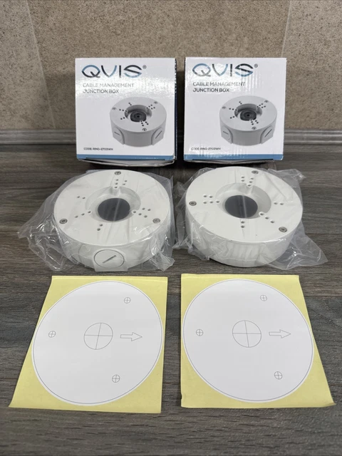 X2 QVIS CABLE Management Junction Box RING-2703WH Camera CCTV White ...