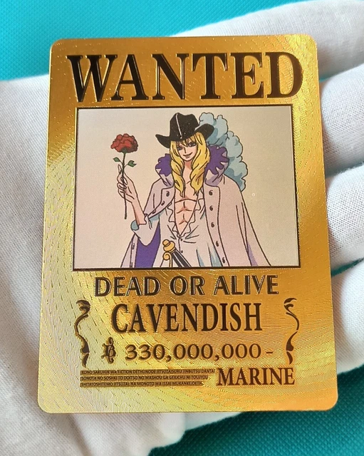 CAVENDISH ONE PIECE Op Luffy Carte Carddass Prism Holo Anime Manga Doré ...
