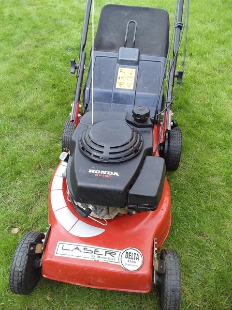 MOUNTFIELD LASER DELTA petrol lawnmower Honda GV100 engine, 42cm cut ...