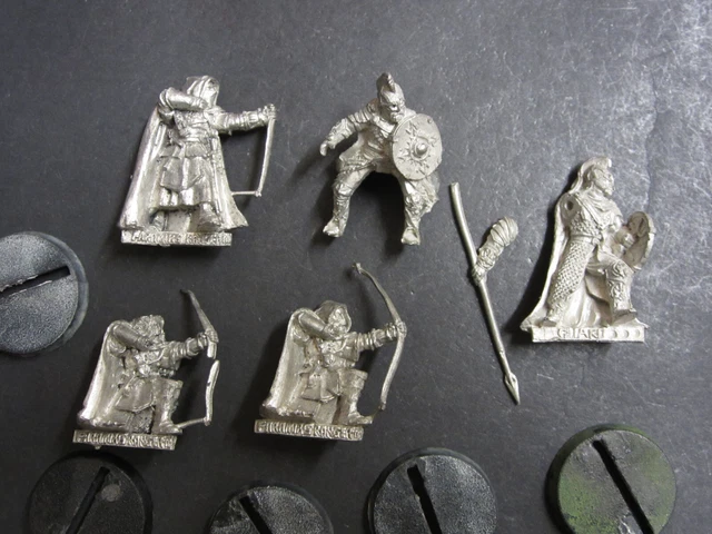 WARHAMMER FANTASY LORD of the Rings Rohan assorted metal miniatures x 5 ...