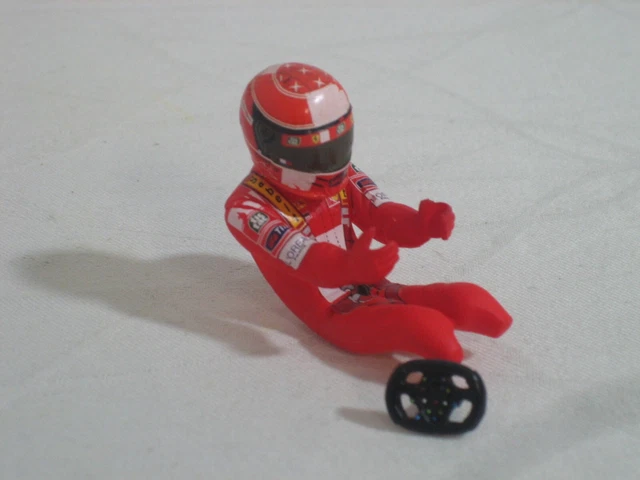 FIGURINE MICHAEL SCHUMACHER Ferrari F2000/F2001 Mattel 1:18 Diorama ...