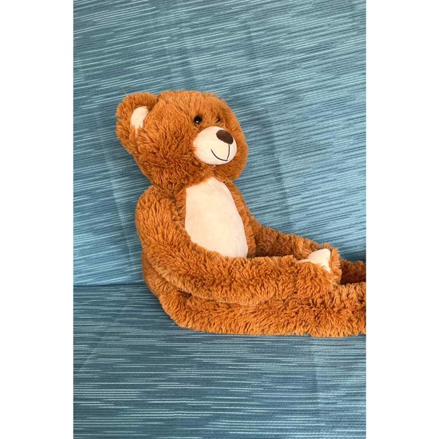 KELLYTOY TEDDY BEAR Plush Tan Extra Long Limbs Hook Loop Paws Hanging ...