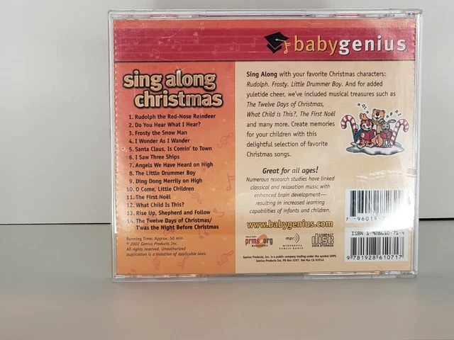 BABY GENIUS SING Along Christmas CD £8.72 - PicClick UK