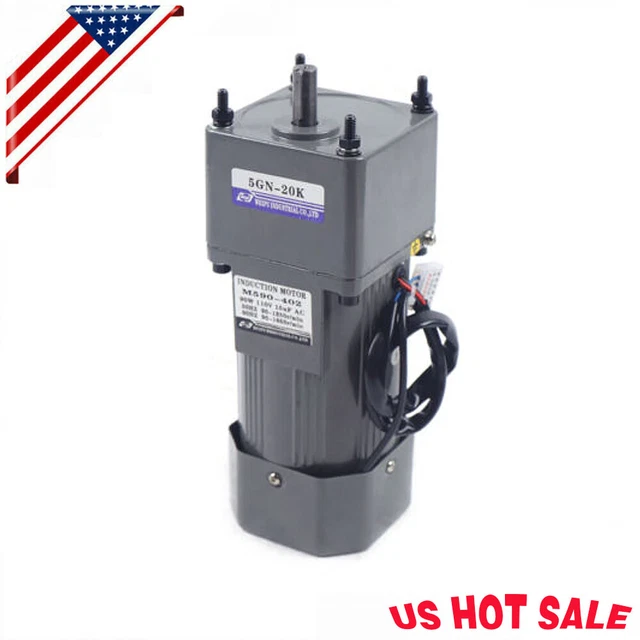 ELECTRIC AC GEAR Motor Reducer Variable Speed Controller 67RPM 1:20K ...