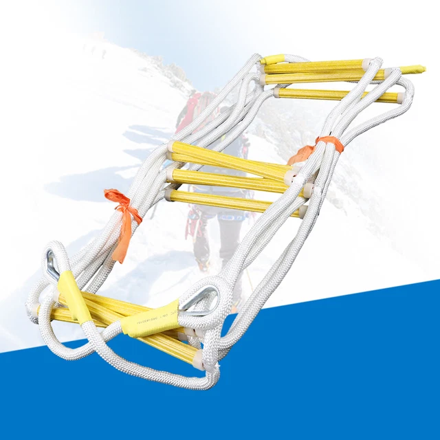 FIRE ESCAPE AERIAL Ladder Rope Safety Emergency Rescue Ladder 16 ft ...
