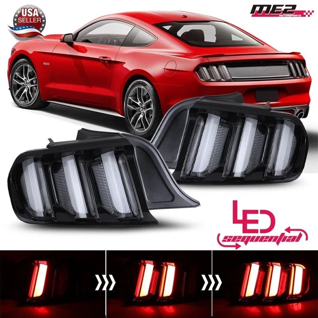 TAIL LIGHTS LED Sequential For Ford Mustang GT 2015-2023 Brake Rear ...