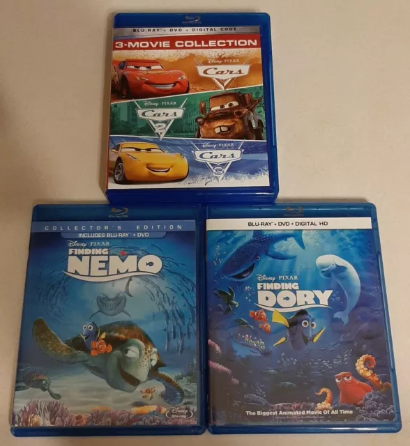 DISNEY PIXAR: CARS, Cars 2, Cars 3, Finding Nemo & Finding Dory [Blu ... DISNEY PIXAR: CARS, Cars 2, Cars 3, Finding Nemo & Finding Dory [Blu ...