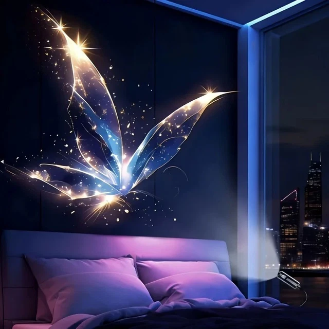 LED OCEAN PROJECTOR Night Light USB Whale Jellyfish Bedroom Mood Lamp ...