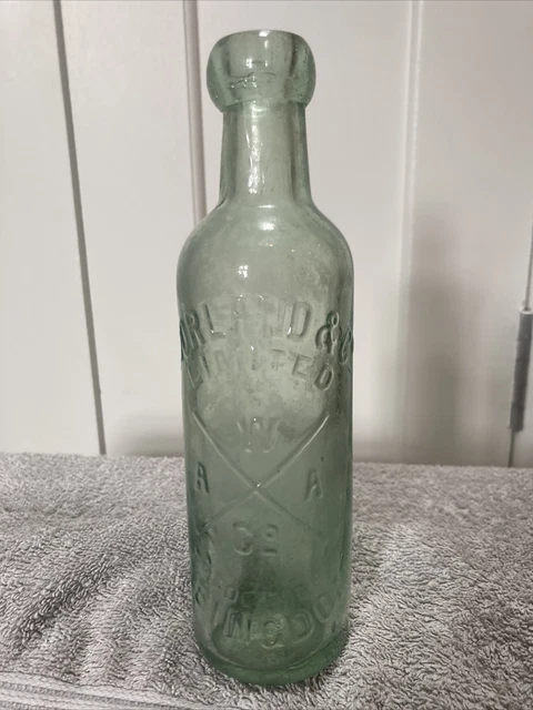OLD VINTAGE MINERAL Water Blob Top Bottle Morland & Co Abingdon ...