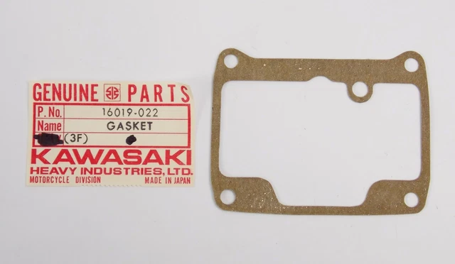 NOS OEM KAWASAKI 73 F11M 74-79 KX250 Carburateur Flotteur Joint 16019 ...