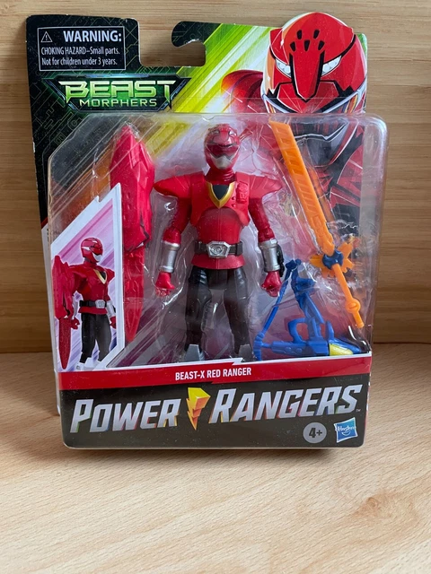 HASBRO POWER RANGERS Beast Morphers Beast-X Red Ranger Action Figure £ ...