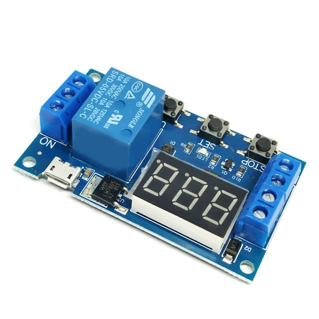 6-30V RELAY MODULE Switch Trigger Time Delay Circuit Timer Cycle ...
