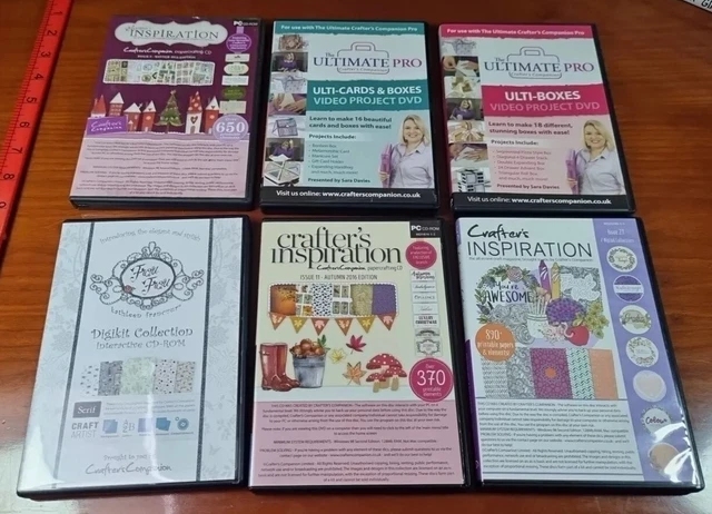 CRAFTERS COMPANION PAPERCRAFT DVDs Sammlung Serif Davies Douglass EUR ...