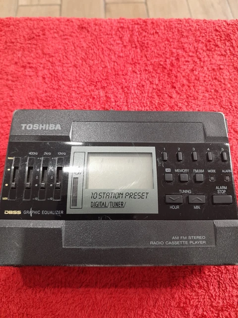 VINTAGE TOSHIBA KT-4529 Radio AM/FM Portable Personal Cassette Player £30.00 - PicClick UK