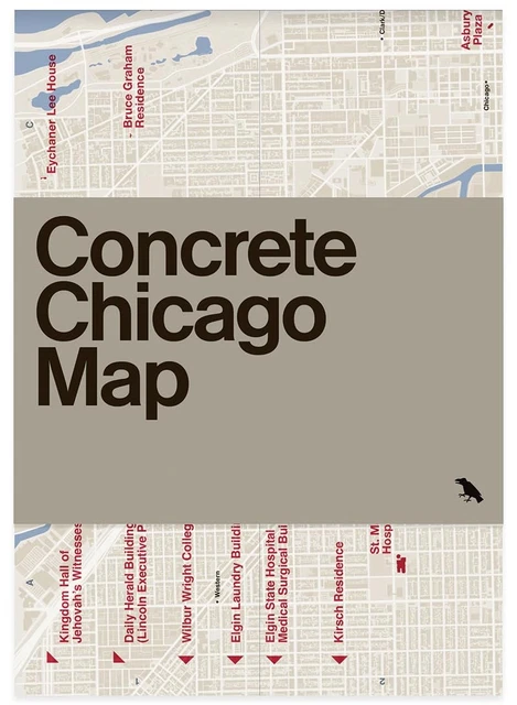 CONCRETE CHICAGO MAP: Guide to Concrete and Brutalist Architecture in ...