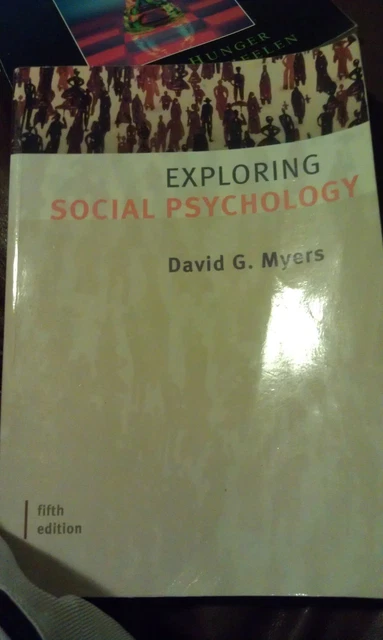 EXPLORING SOCIAL PSYCHOLOGY,MYERS, David G. David G. Myers,- 978 £9.30 ...