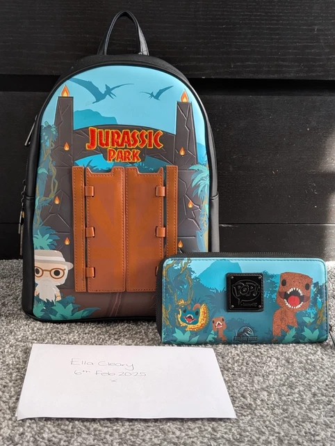 UNIVERSAL STUDIOS JURASSIC Park Loungefly Mini Backpack W/Moving ...