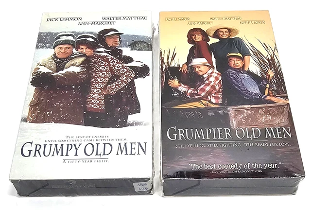 GRUMPY OLD MEN VHS 1994 Watermarked/Grumpier Old Men VHS 1996 New ...