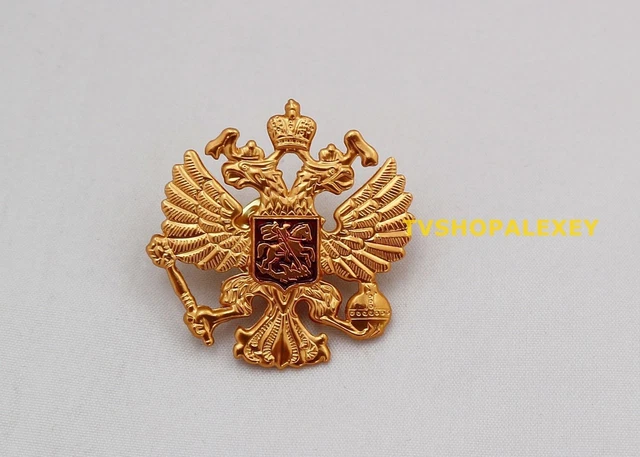 NEW RUSSIAN two headed eagle Military Army Hat Pin Badge Imperial Eagle ...