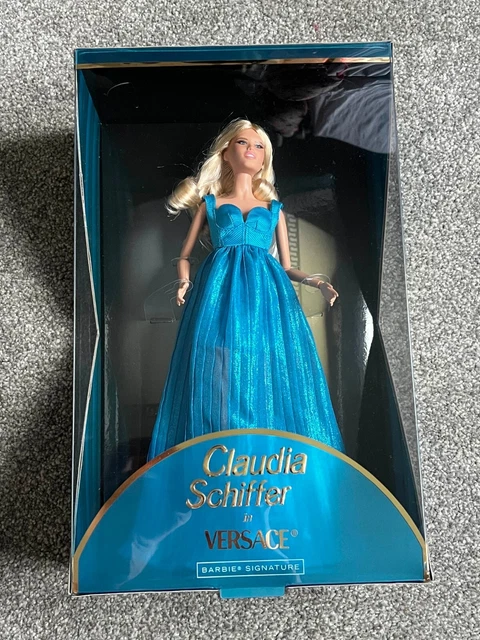 BARBIE SIGNATURE SUPERMODEL Claudia Schiffer Doll in Versace Gown Platinum Label £89.99 ...