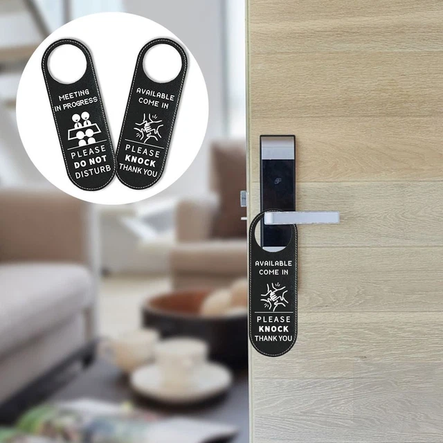 PLEASE DO NOT Disturb Hotel Bulletin Board Double Sided Door Hanger ...