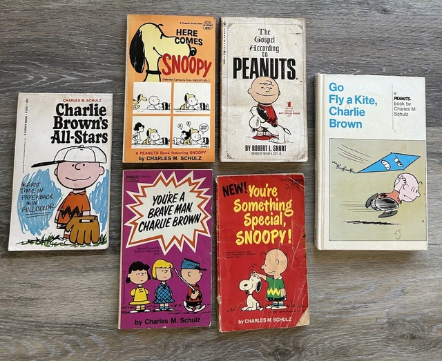 SIX VINTAGE PEANUTS books-Charlie Brown, Snoopy-Charles Schulz $30.00 ...