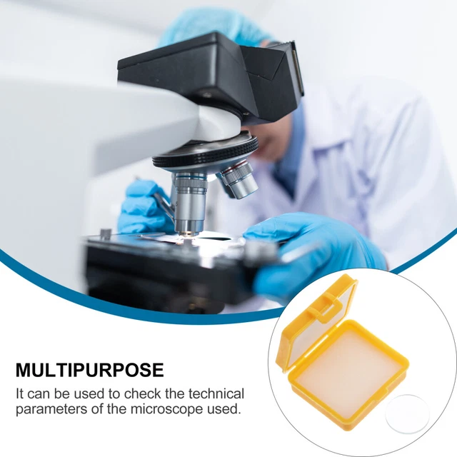 Eyepiece Micrometers Slides For Microscope Stage Calibrating Ruler