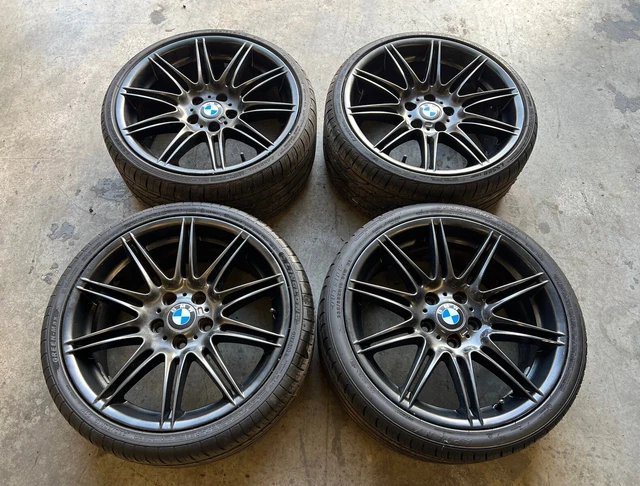 GENUINE OEM BMW E90 335i MV4 M SPORT 19” 5x120 ALLOY WHEELS + GOOD ...