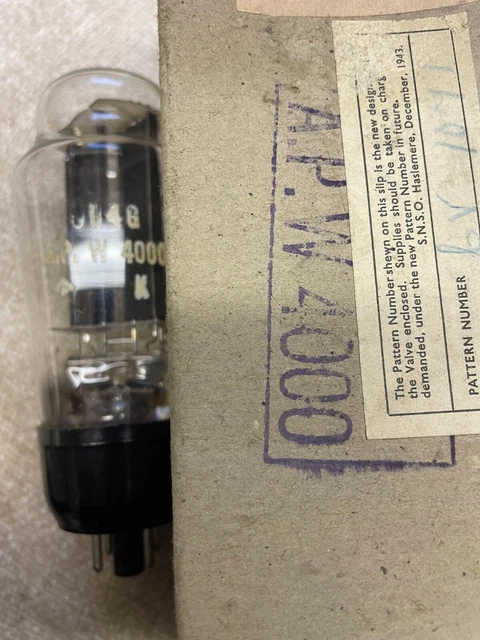 5U4G RECTIFIER VALVE Very Old New Stock £172.00 - PicClick UK