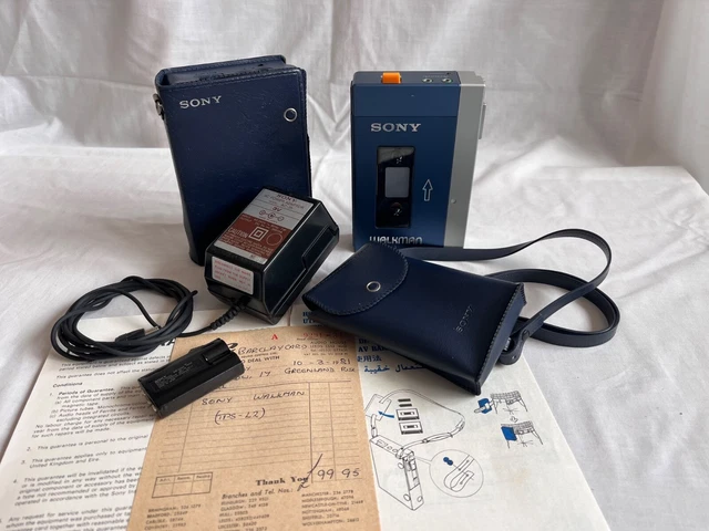 1981 SONY TPS-L2 Walkman Carry/Cassette Case Sony Battery NiCd BP33 ...