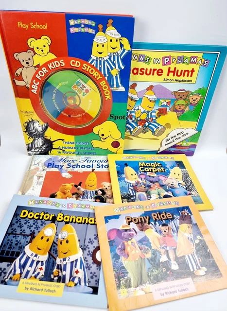 BANANAS IN PYJAMAS Books X6 ABC for Kids CD Play School Vintage ...