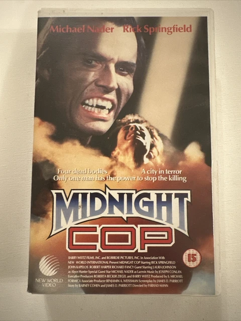 MIDNIGHT COP (AKA Nick Knight) New World Vhs Big Box Ex Rental Rick ...