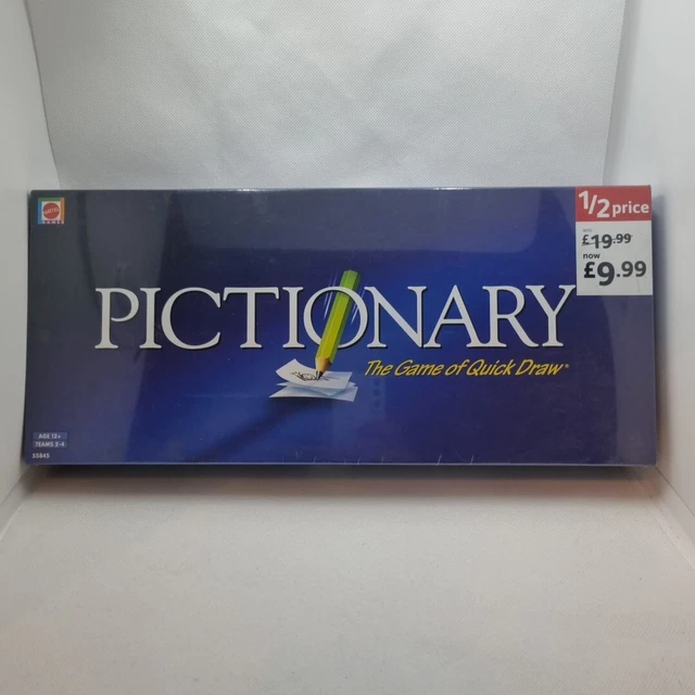 PICTIONARY BOARD GAME (2006, Mattel Games) BRAND NEW AND SEALED! RARE ...