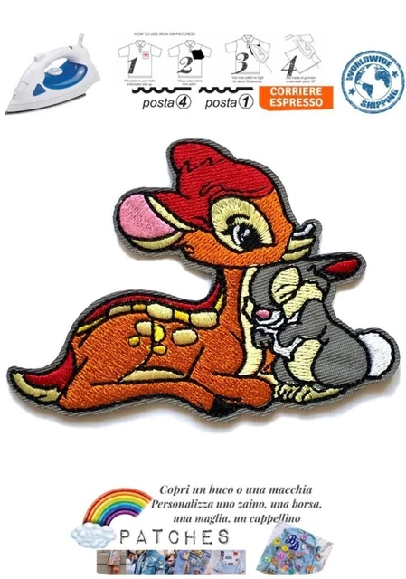 PATCH BAMBI ROE deer Tipete Thumper heat sticker patch prince forest ...