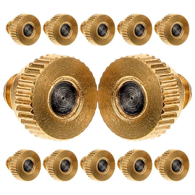 30 PCS BRASS Low Pressure Misting Nozzles 0.3 mm Orifice Thread for ...