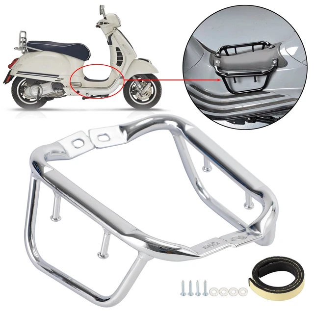 SIDE FLOOR BOARD Luggage Rack Chrome For Vespa Sprint Primavera 50 125 ...