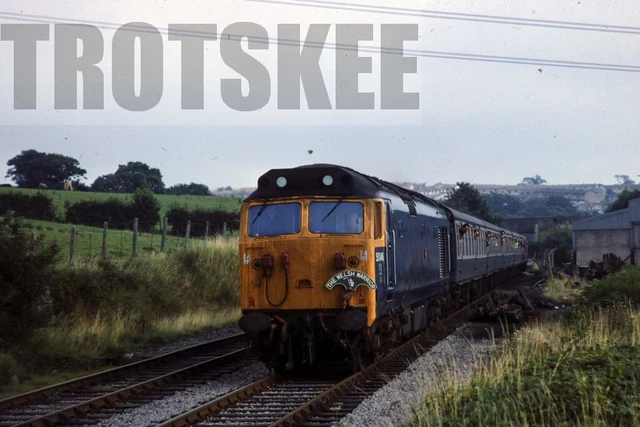 35MM SLIDE BR British Railways Diesel Loco Class 50 50046 Trethomas ...