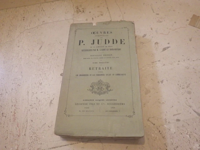 1878.RETRAITE RELIGIEUSES ET personnes en communauté.Judde EUR 28,00 ...