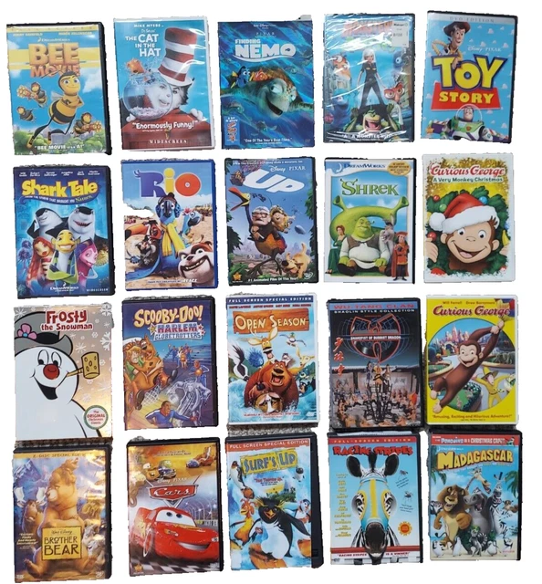 LOT OF 20 Children Kids ANIMATED Cartoon DVD Lot - Walt Disney ...