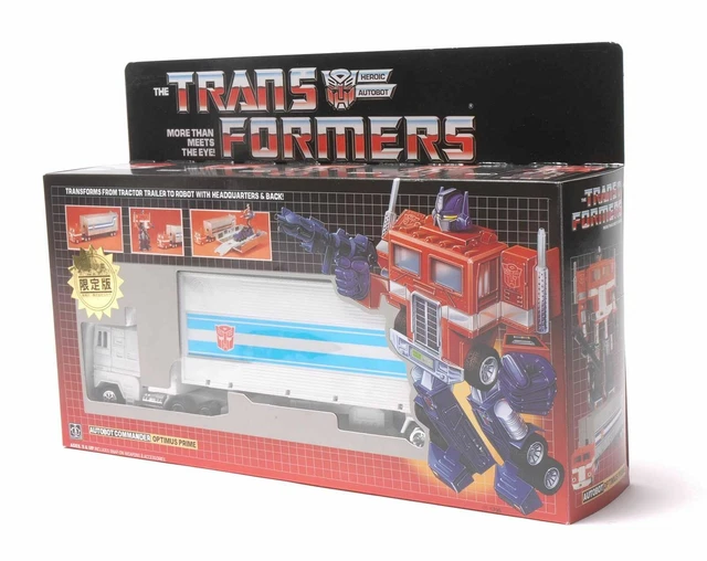 TRANSFORMERS G1 AUTOBOT White Optimus Prime Action Figure Toys Gift New ...