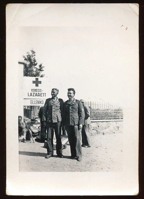 FOTO - DAK Afrikakorps Soldaten im Lazarett Elleniko - 2.WK EUR 10,00 ...