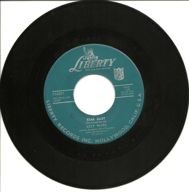 BILLY WARD-& HIS Dominoes-Stardust/Lucinda-45 tr/min-7"-single-soul ...