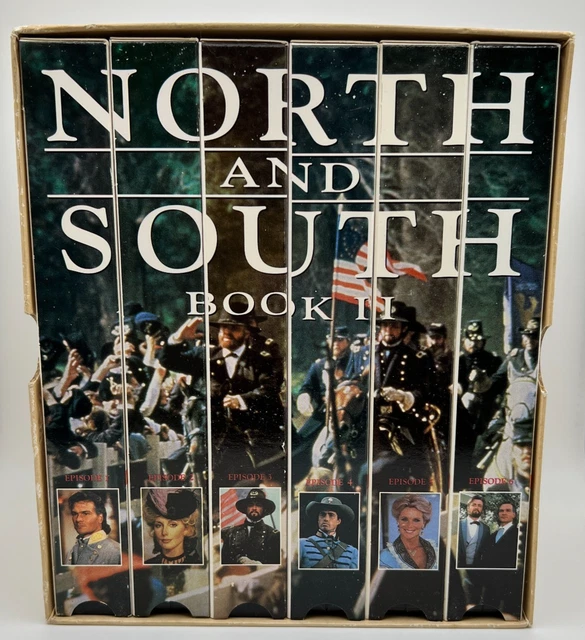 NORTH AND SOUTH Book II 2 Patrick Swayze TV Mini Series VHS 6 Tape ...
