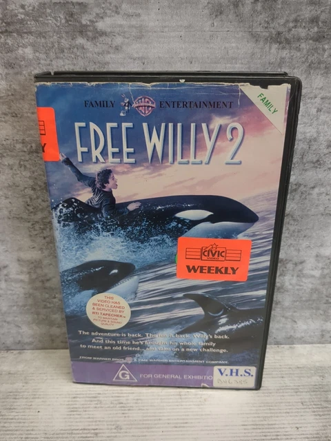 FREE WILLY 2 VHS Movie Video Cassette Tape $19.90 - PicClick AU