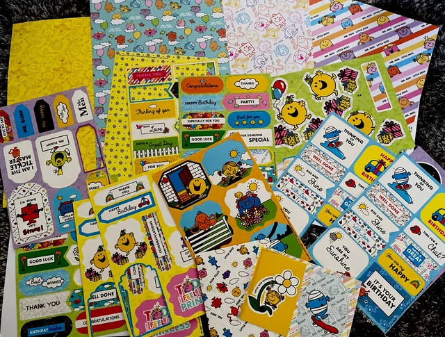 MR MEN & Little Miss Paper Craft Card Making Bundle Decoupage £2.00 ...